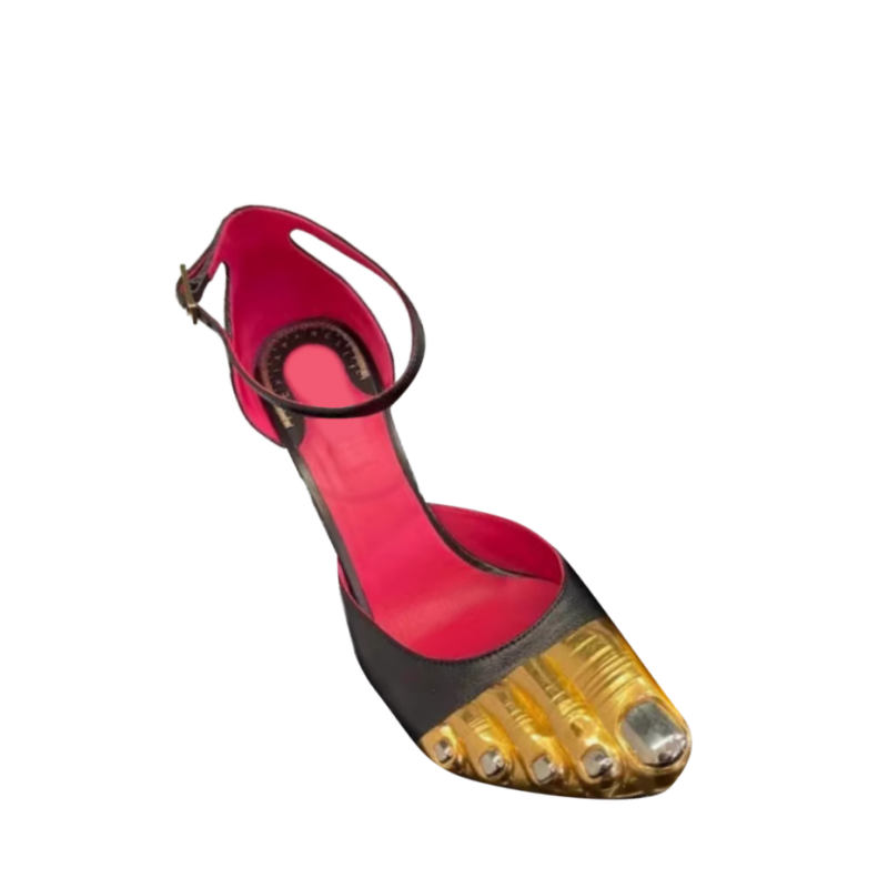 Toe Detailed Statement High Heel Sandals – Bopka